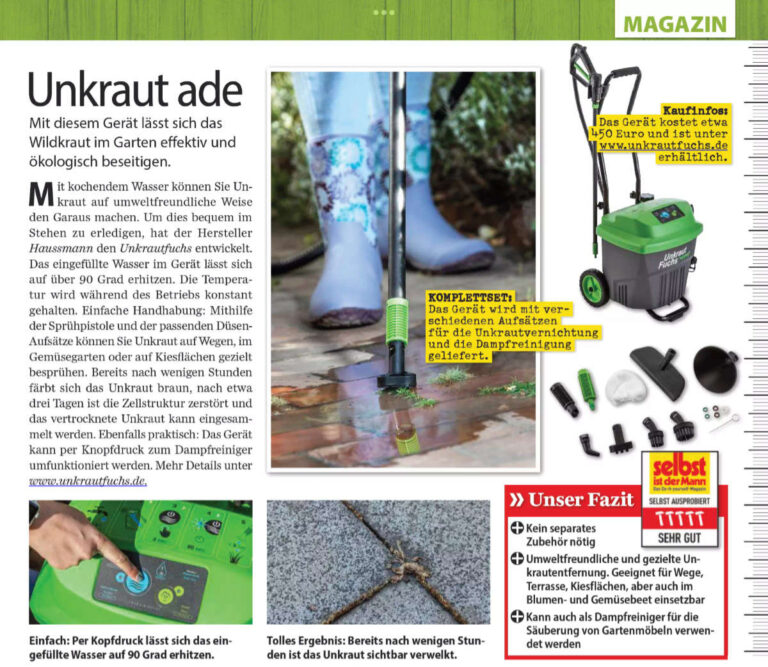 Mit dem Unkrautfuchs-FoxOne ohne Chemie Unkraut bekämpfen